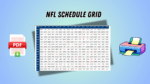 2024 NFL Schedule Grid: Printable & Weekly Matchups (PDF)
